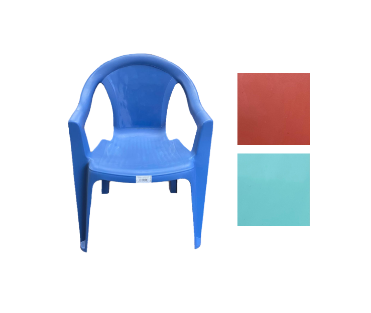 Plastic Monoblock Children's Arm Chair Eco 54 x 38 x 26.5cm Assorted C ...