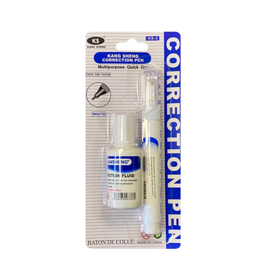 White Liquid Correction Pen and Fluid Pot Pack of 2 7804 (Large Letter ...