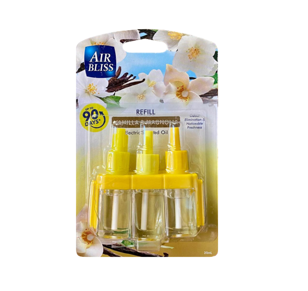 Air Bliss Air Freshener Scented Oil Plug In Refill 20ml Vanilla & Magn ...